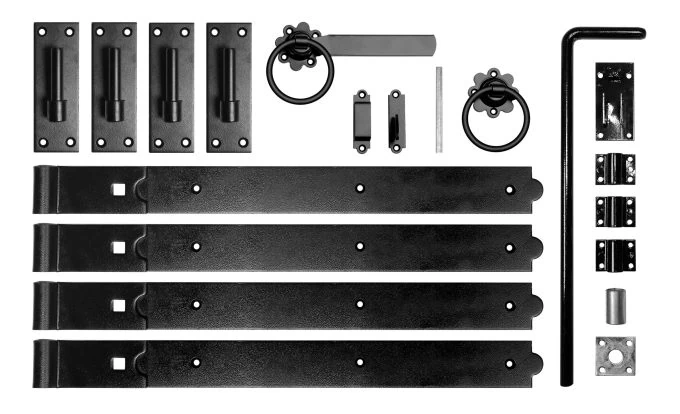 Timber Gate Double Fittings – Hook & Band + Latch - 24″ - Simply Secure ...