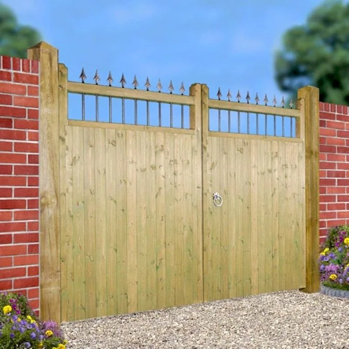 Hampton Timber Driveway Gate – 1800mm High - Simply Secure (UK) Ltd